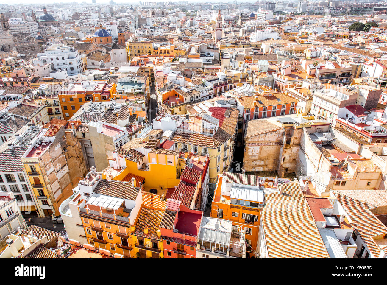 Aerial panorama valencia city hi-res stock photography and images - Alamy