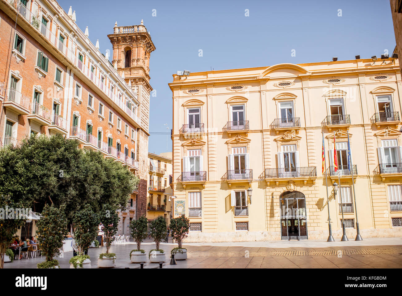Valencia city view Stock Photo - Alamy