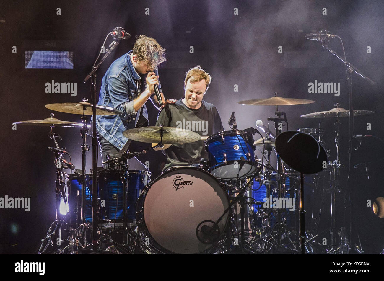 American pop rock band OneRepublic performs in Shanghai, China ...