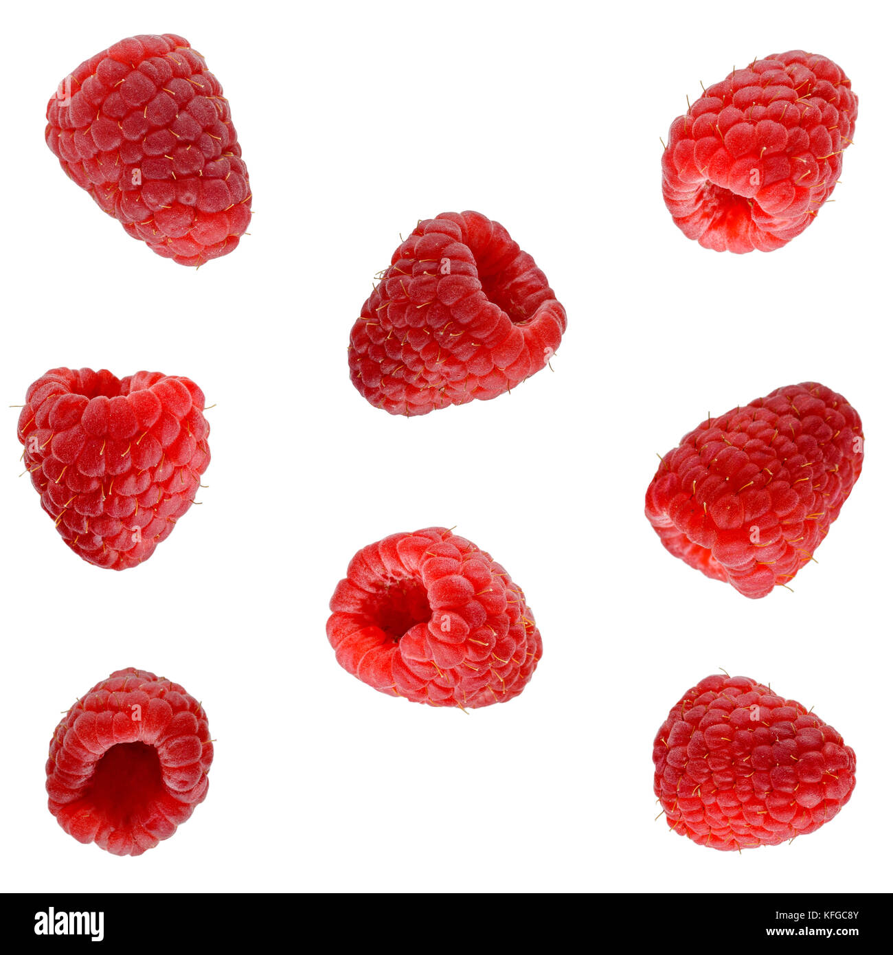 Set of berries views isolated on white Stock Photo - Alamy