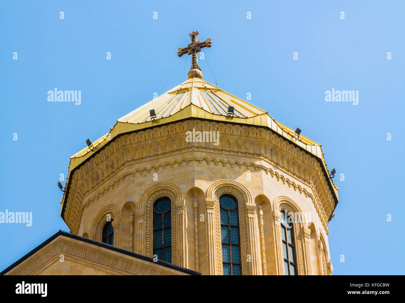 Details of Sameba cathedral in Tbilisi, Georgia Stock Photo - Alamy