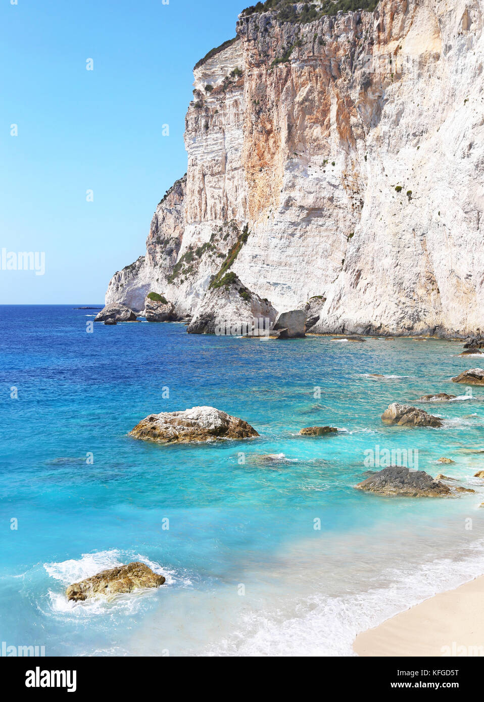 Erimitis beach Paxos island Greece Stock Photo - Alamy