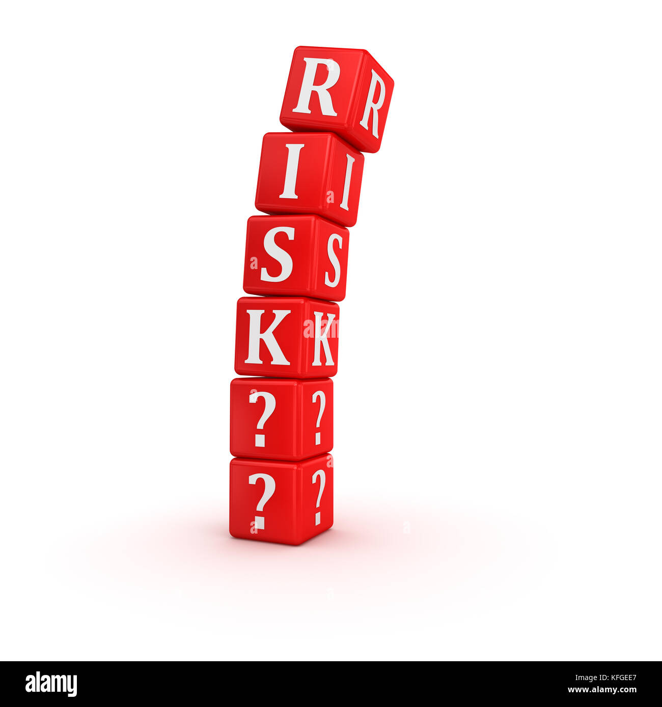 Risk , computer generated image. 3d render Stock Photo - Alamy