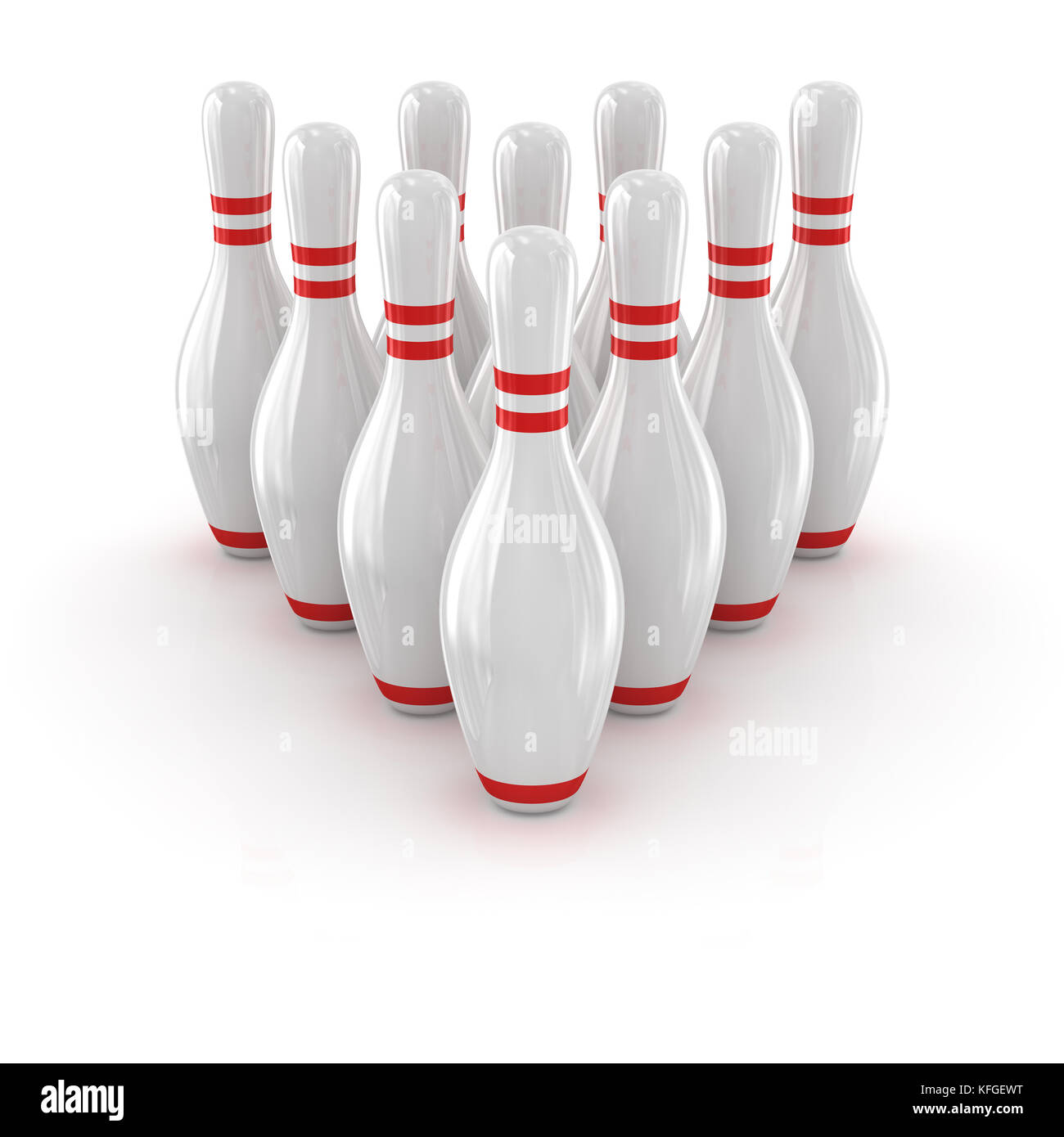 Bowling , computer generated image. 3d render Stock Photo - Alamy