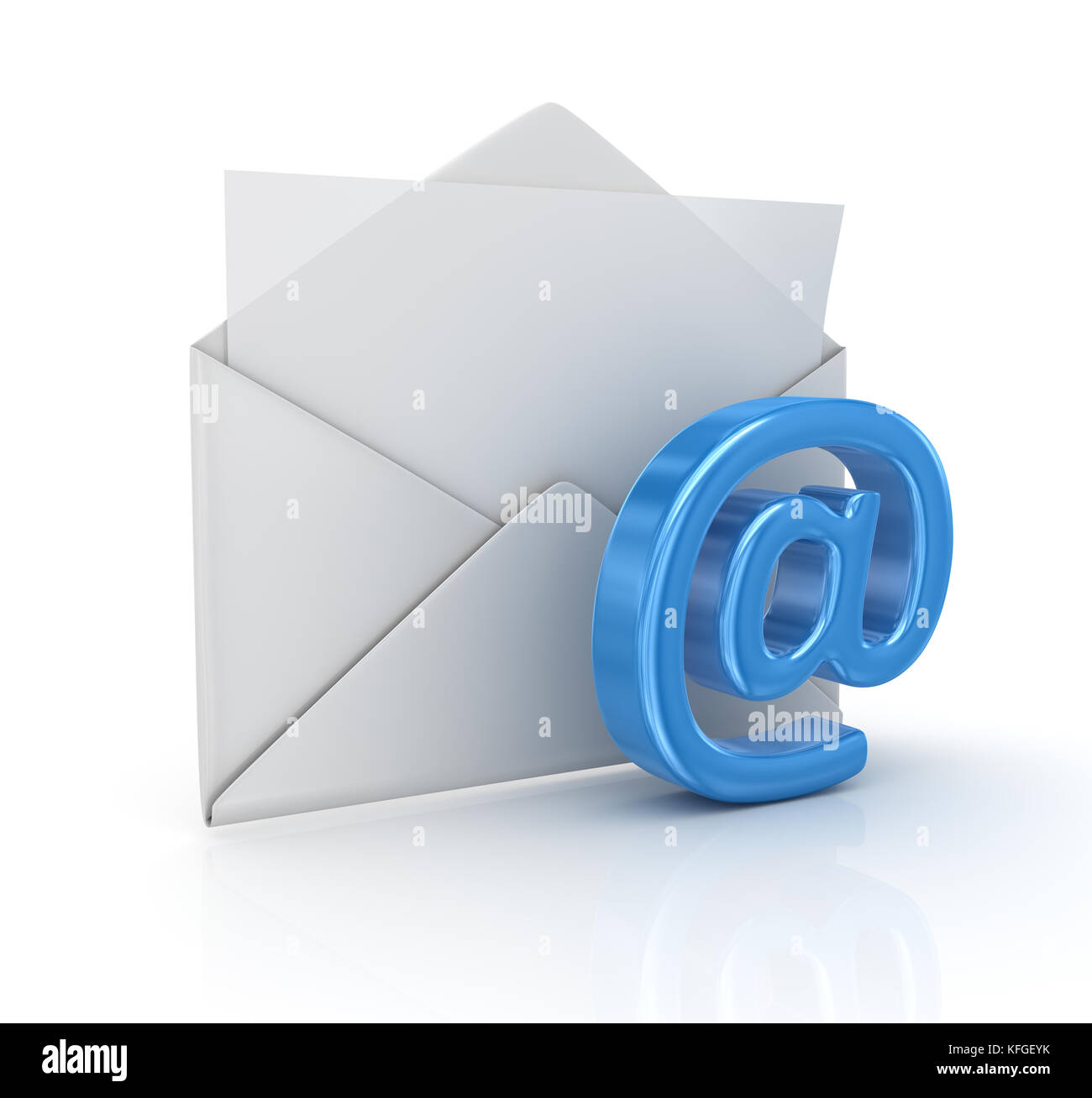 E-Mail concept , computer generated image. 3d render Stock Photo - Alamy