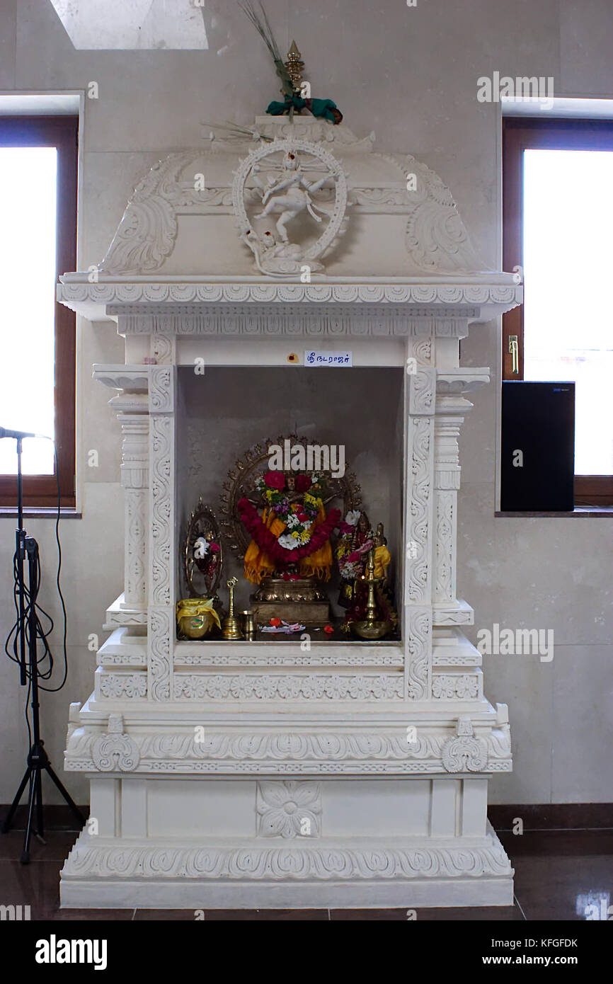 Exterior and interior of the Sri Murugan Temple, Manor Park London ...