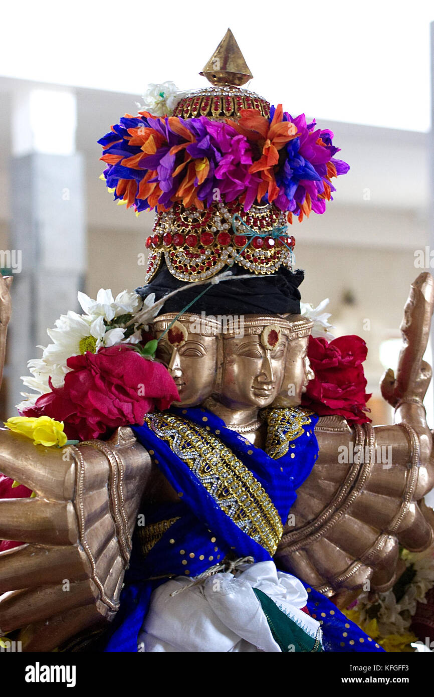 Exterior and interior of the Sri Murugan Temple, Manor Park London ...