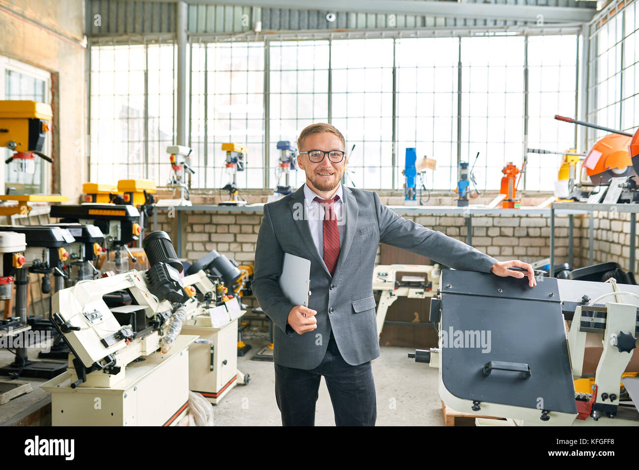 Seller of Industrial Tools Stock Photo - Alamy