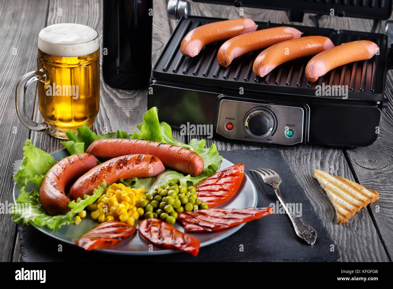 Glass beer fried corn hi-res stock photography and images - Alamy