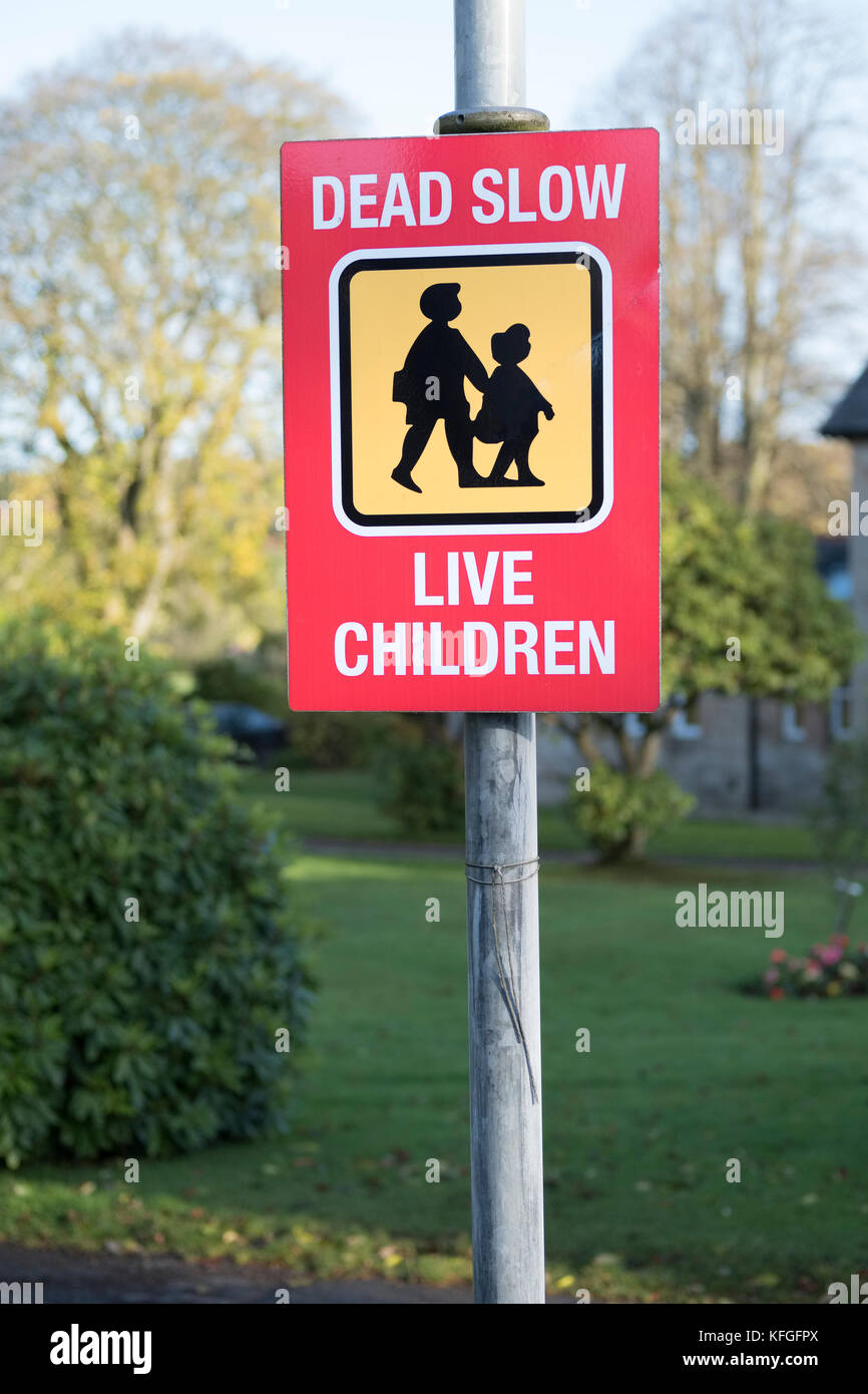 Beware Dead Slow Live Children Playing Sign Stock Photo - Alamy Beware Dead Slow Live Children Playing Sign Stock Photo - Alamy