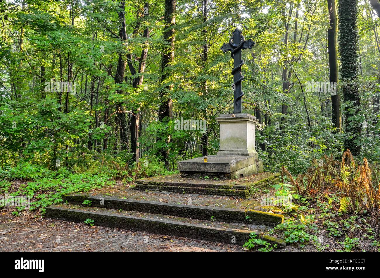PSZCZYNA, POLAND - JULY 23, 2017: Tomb of the Prince Ludwig Anhalt ...