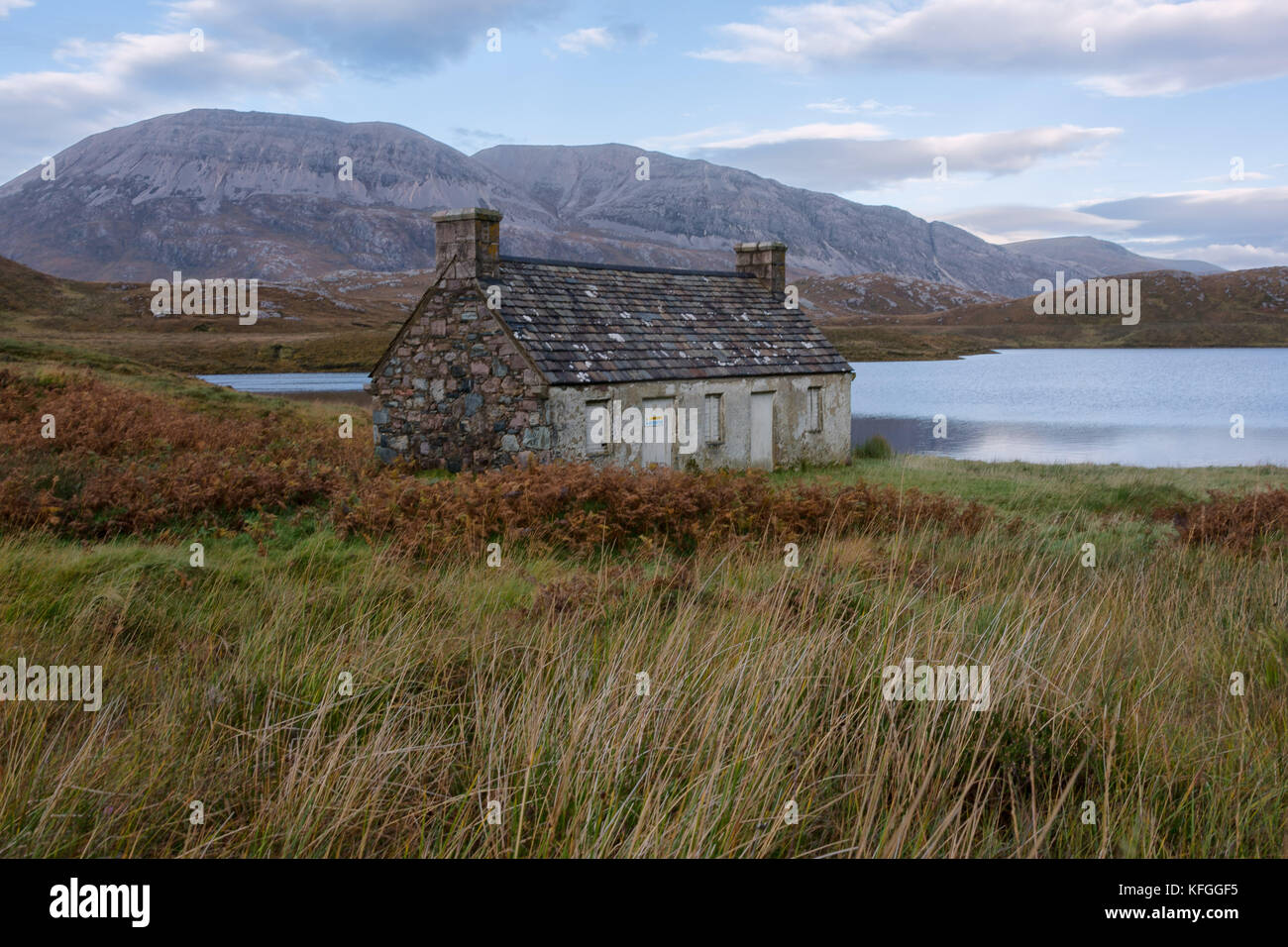 Loch Stack and Ben Arkle, Sutherland, Scotland, United Kingdom Stock ...