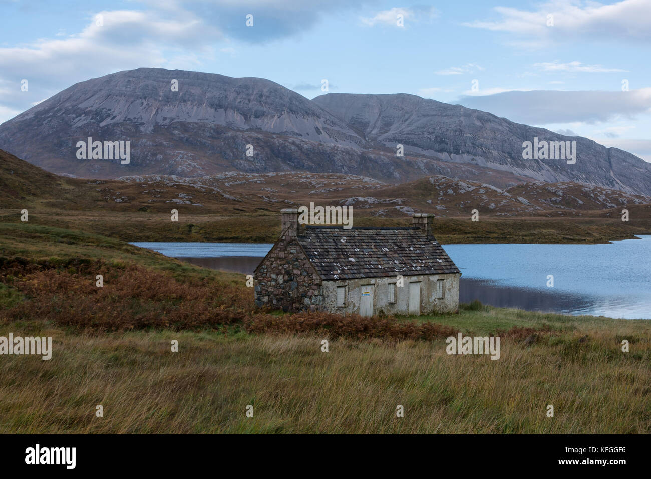 Loch Stack and Ben Arkle, Sutherland, Scotland, United Kingdom Stock ...