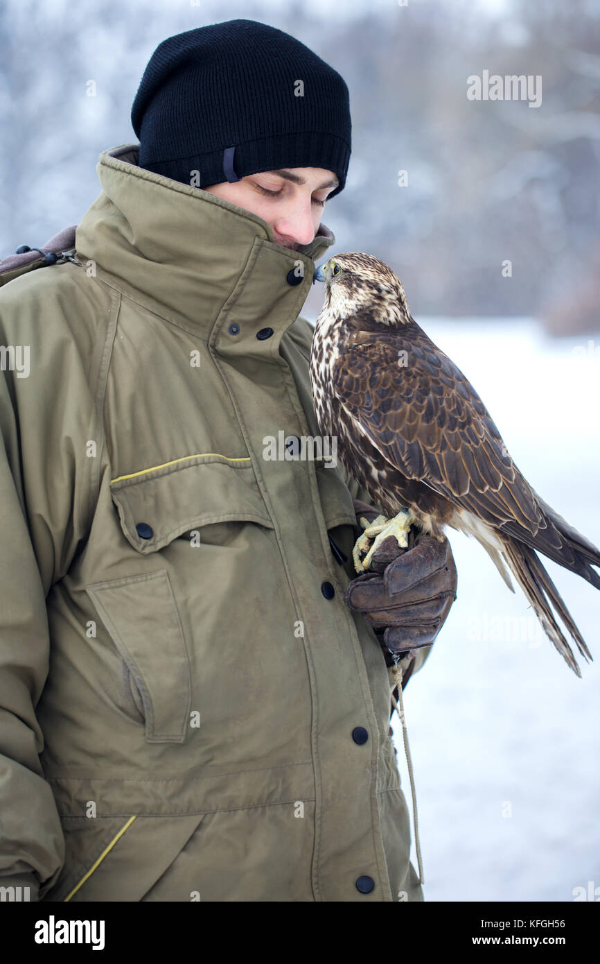 Human and bird relationship hi-res stock photography and images - Alamy