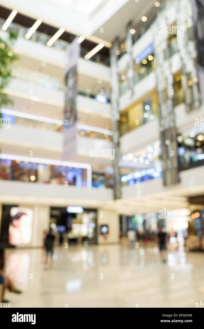 Blur scene inside the shopping mall Stock Photo - Alamy