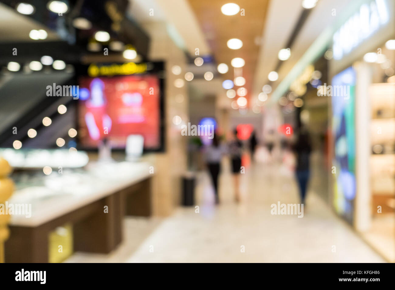 Blur scene inside the shopping mall Stock Photo - Alamy
