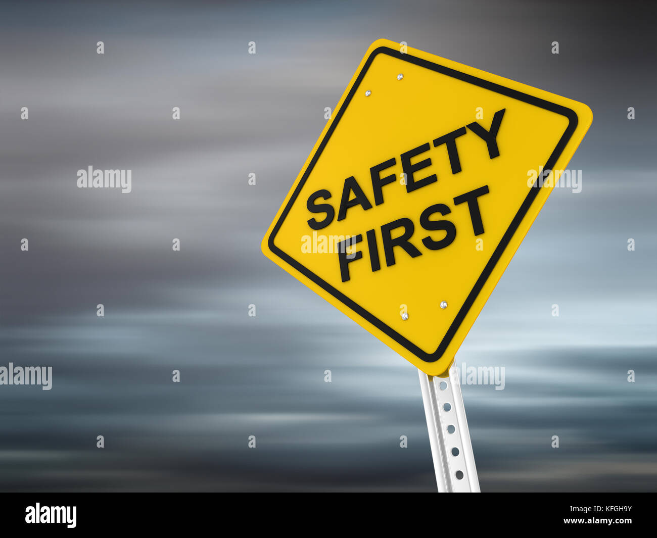 Safety first , computer generated image. 3d render Stock Photo - Alamy