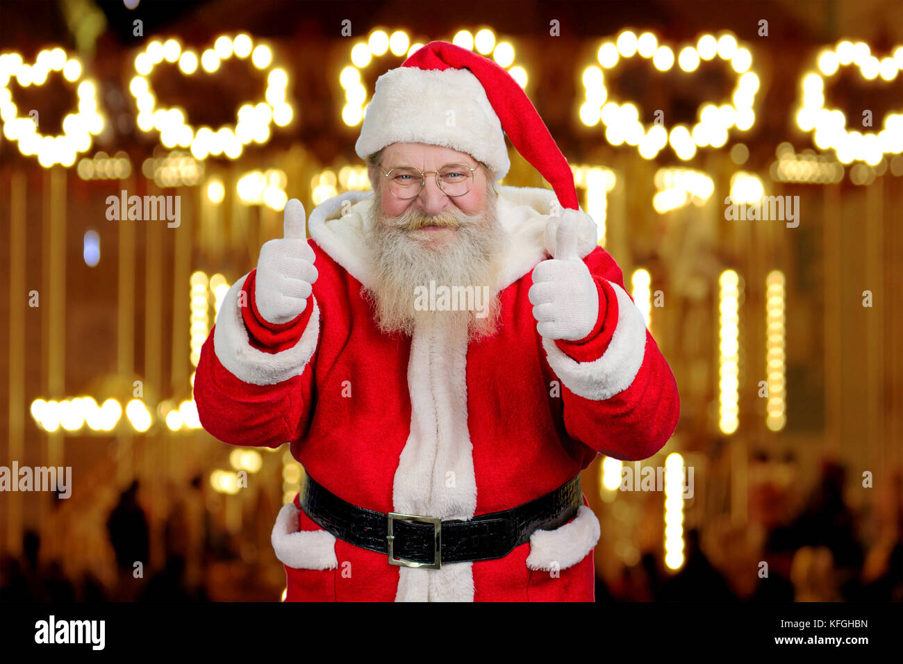 Two Thumbs Up Image From Santa