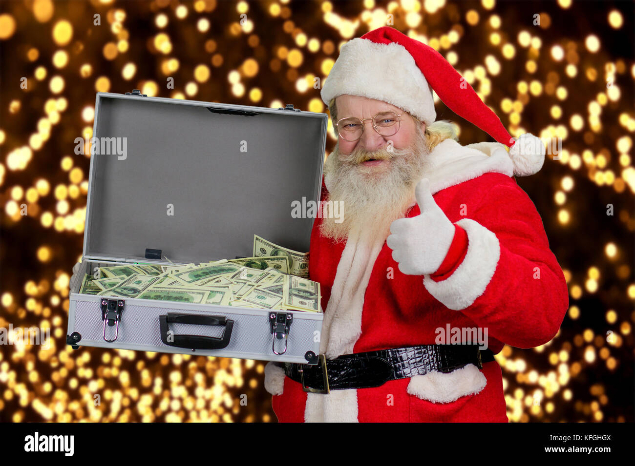 Santa Bringing Money