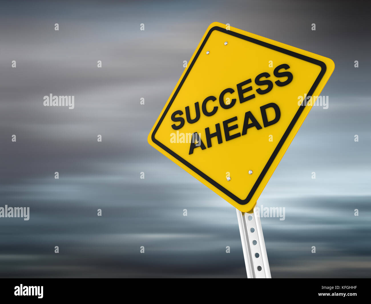 Success ahead , computer generated image. 3d render Stock Photo - Alamy
