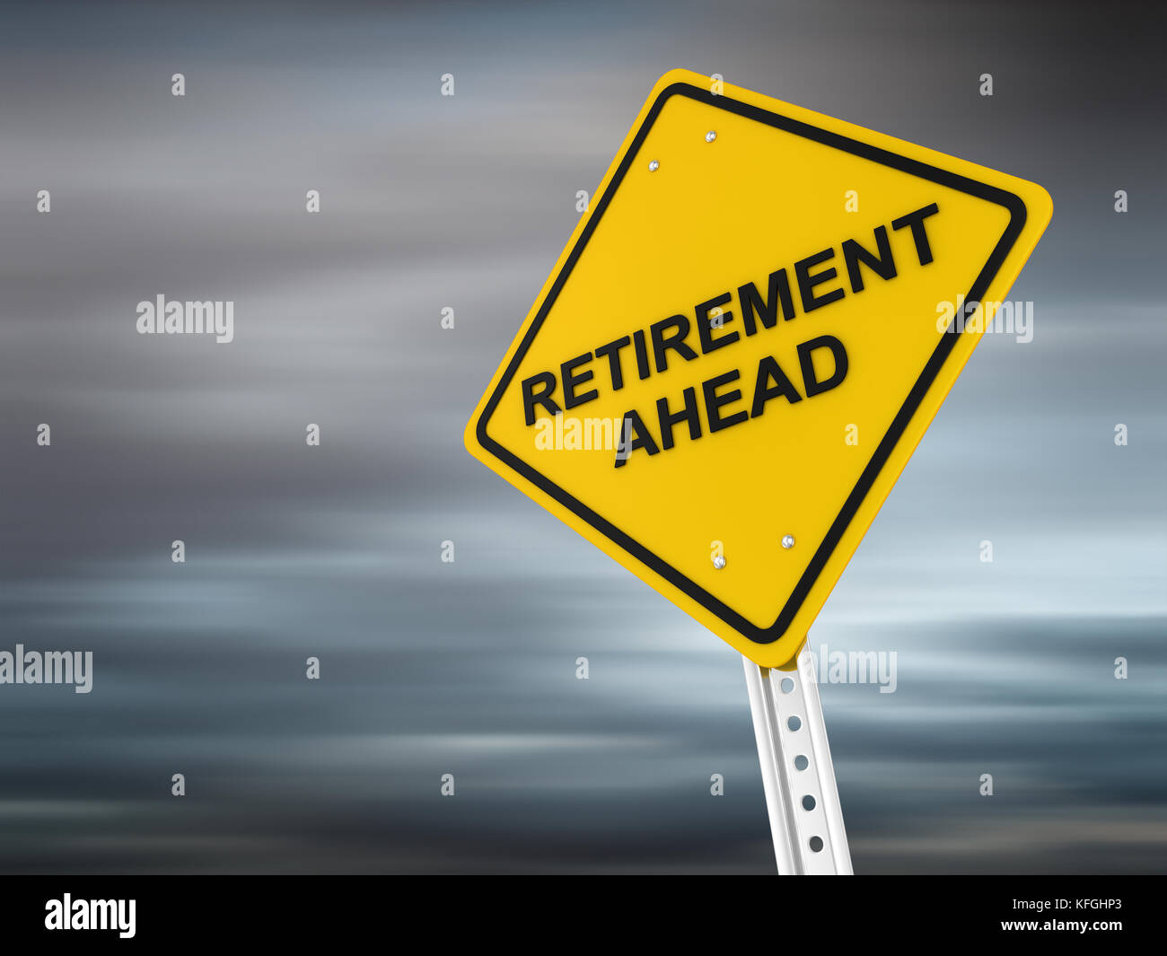 Retirement ahead road sign hi-res stock photography and images - Alamy