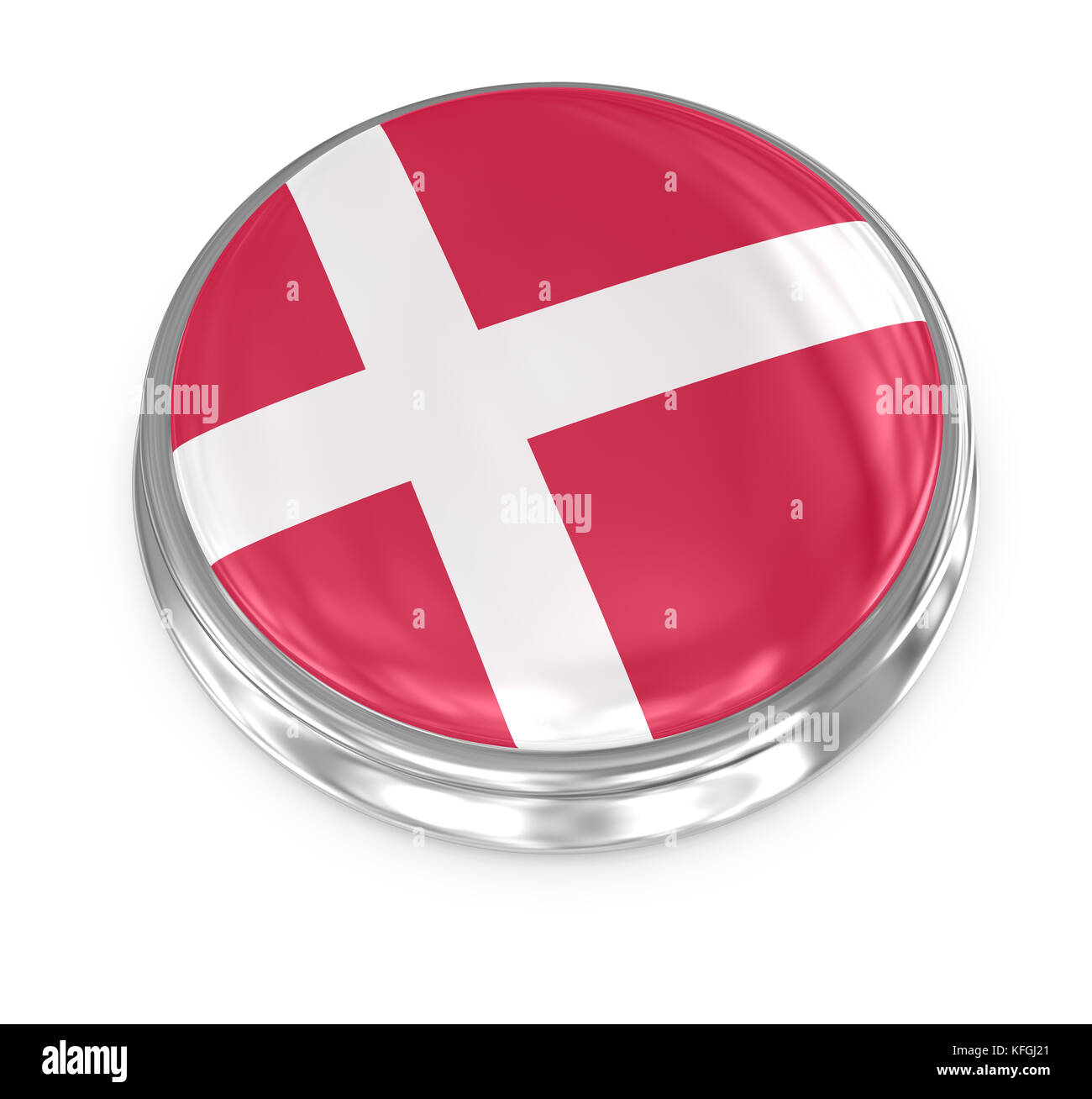 Denmark badge , computer generated image. 3d render Stock Photo - Alamy