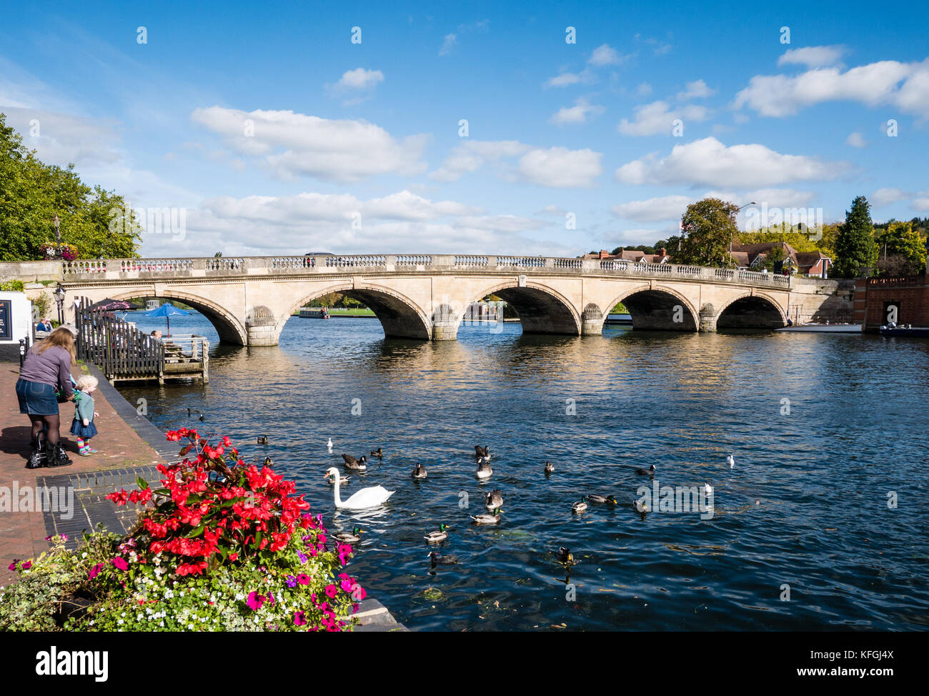 Henley Bridge, River Thames, Henley-on-Thames, Oxfordshire, England, UK ...