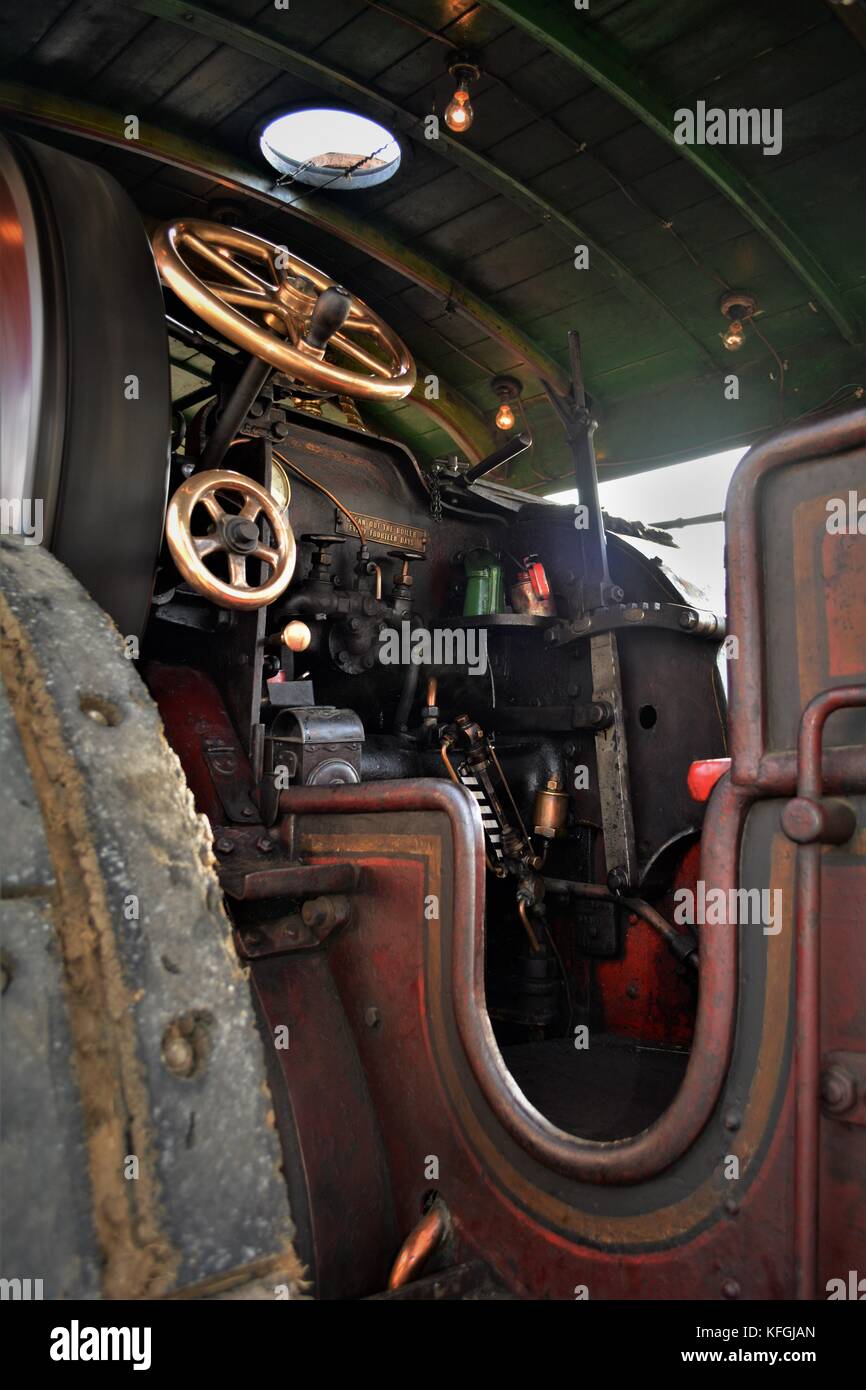 Steam traction engines from the Burrell museum in thetfordout in the ...