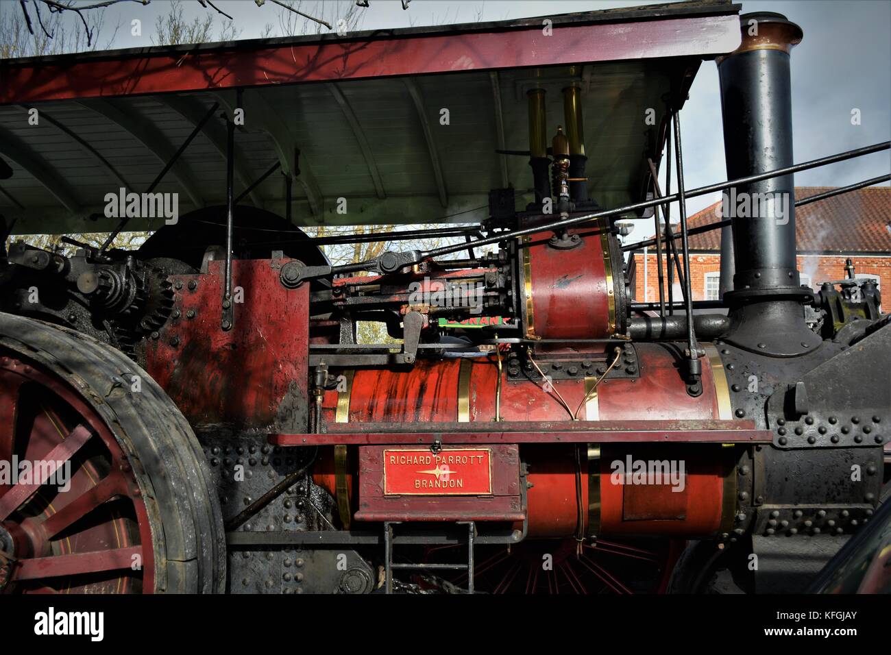 Steam traction engines from the Burrell museum in thetfordout in the ...