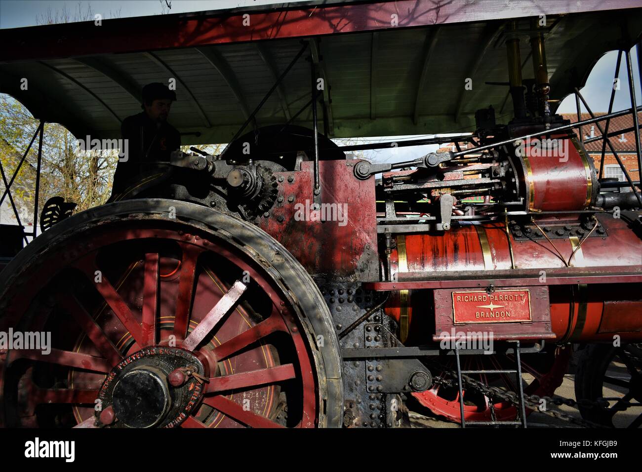 Steam traction engines from the Burrell museum in thetfordout in the ...