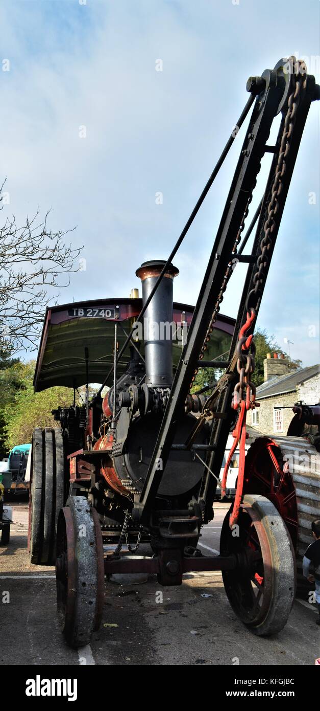 Steam traction engines from the Burrell museum in thetfordout in the ...