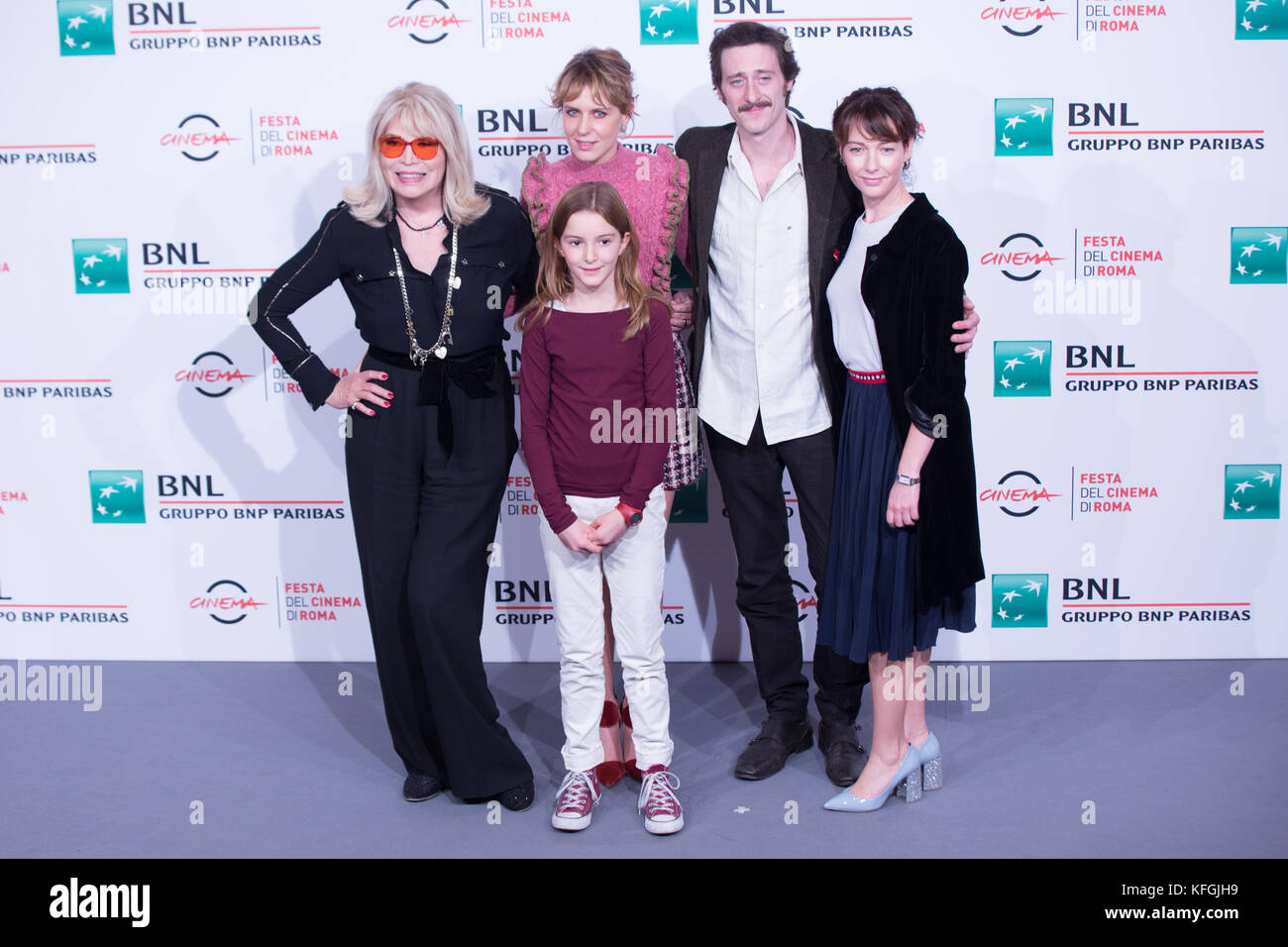 Rome, Italy. 28th Oct, 2017. Photocall of the movie "Metti una Notte ...