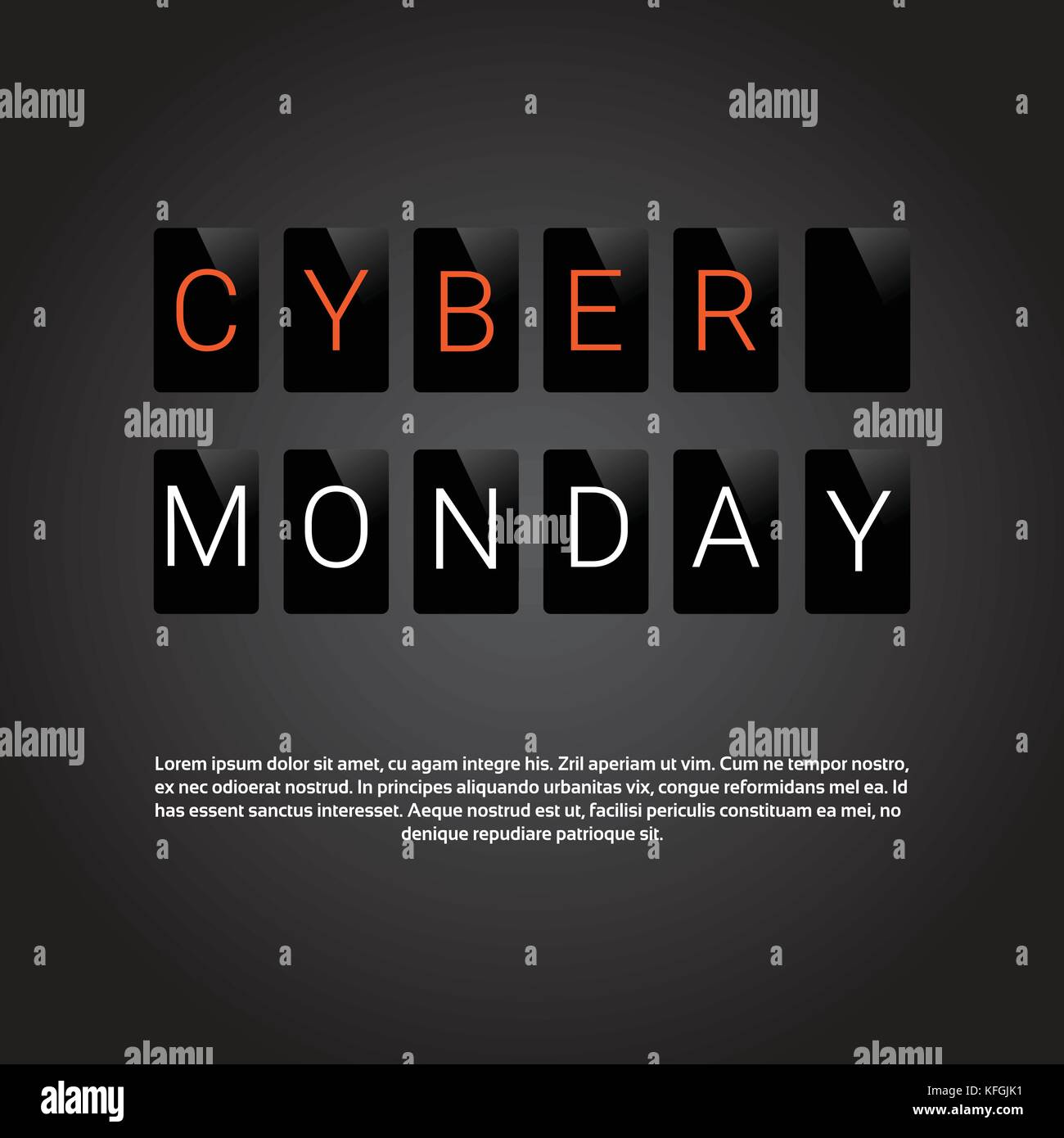 Cyber Monday Super Sale Template Poster With Copy Space And 50 Percent ...