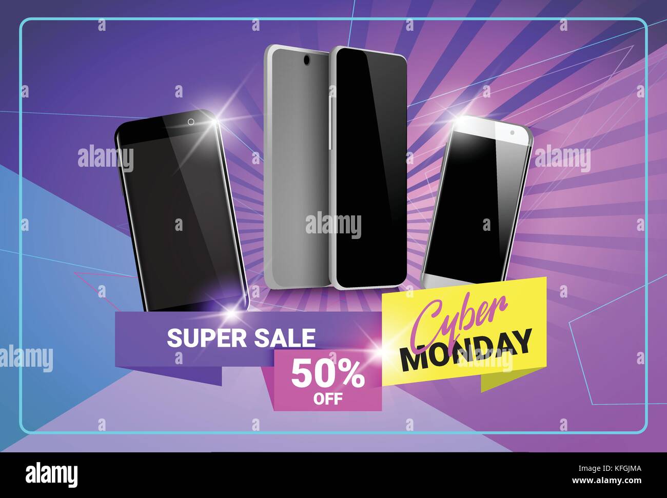 Mobile phones store Stock Vector Images - Alamy