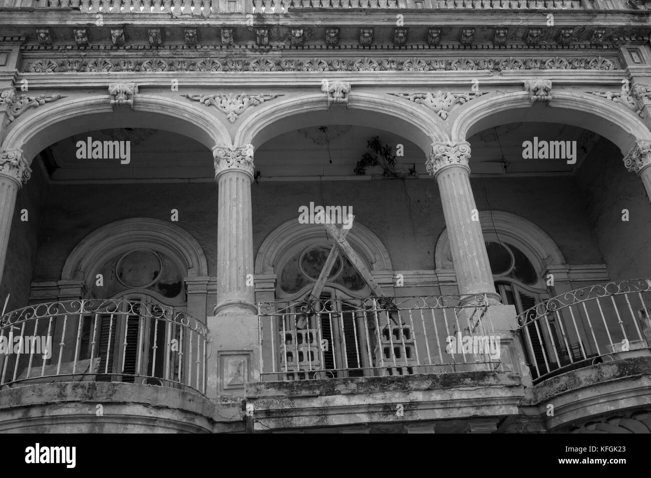 Black and white snapshots of La Havana, Cub Stock Photo - Alamy