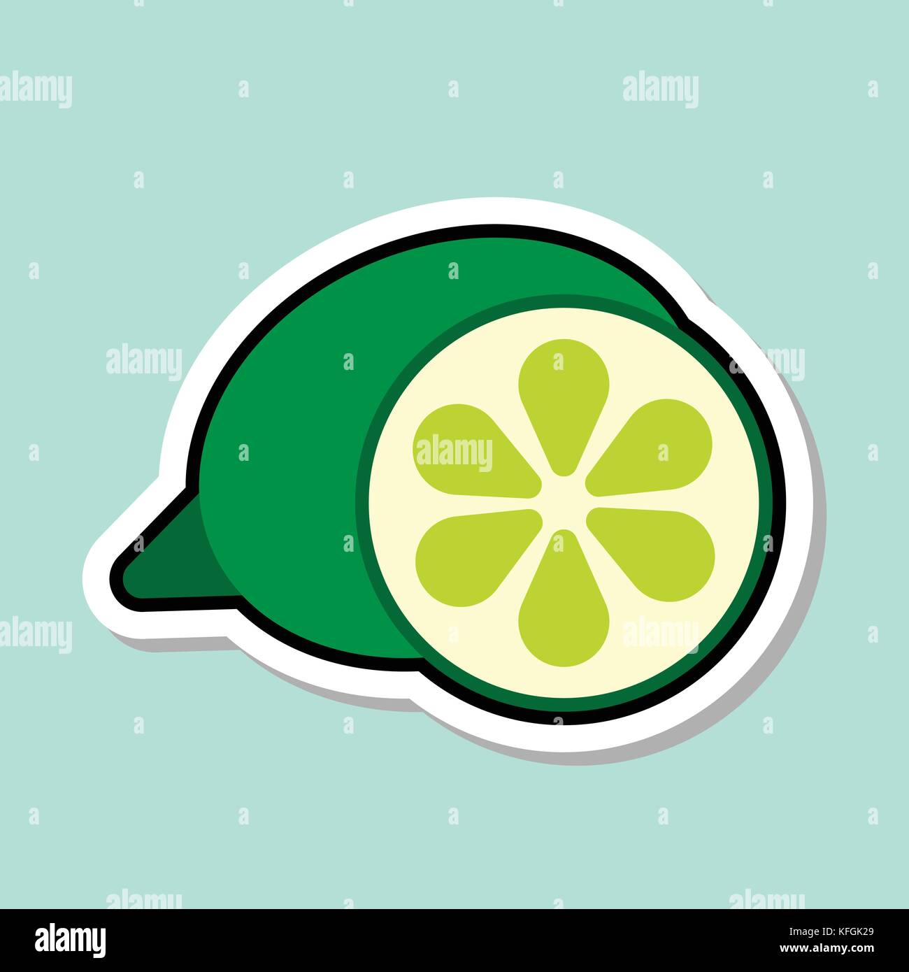 Lime sticker hi-res stock photography and images - Alamy