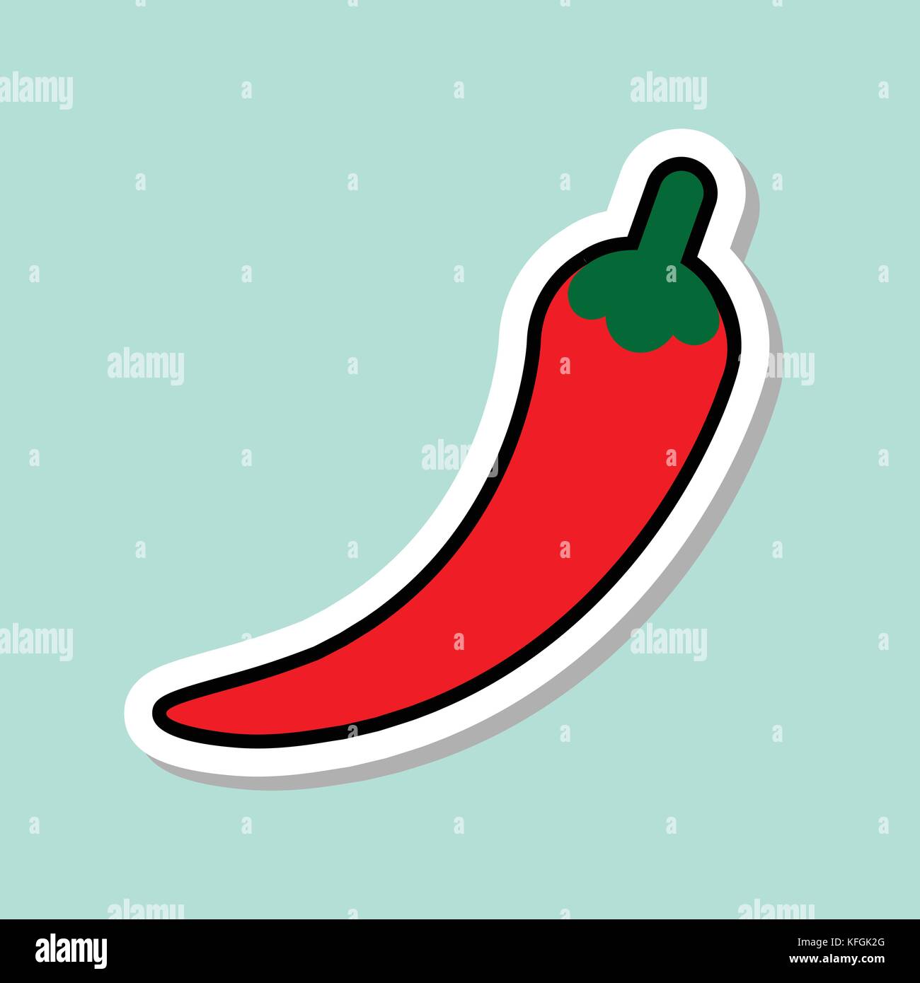 Chili clip art hi-res stock photography and images - Alamy