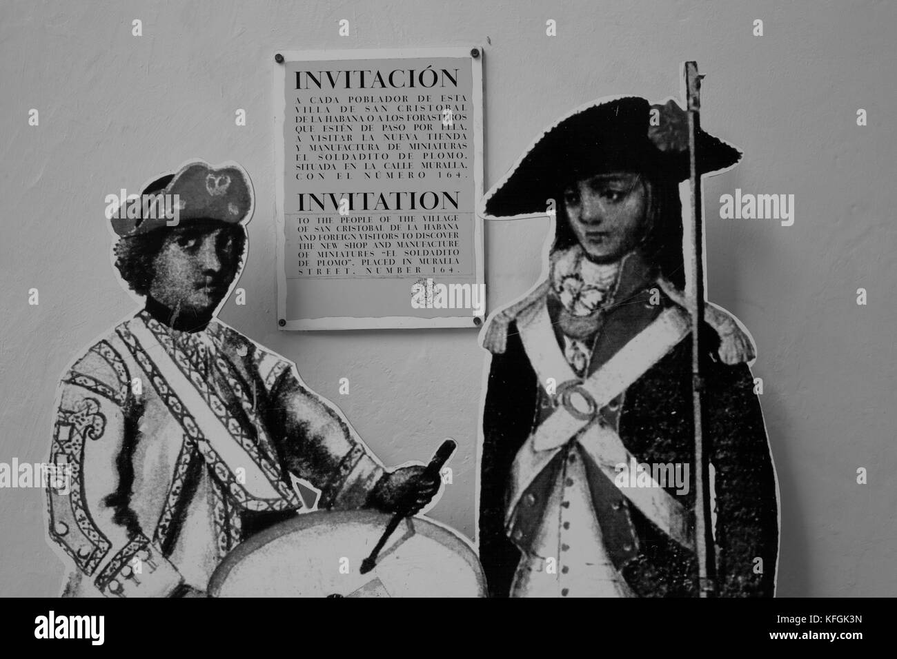Black and white snapshots of La Havana, Cub Stock Photo - Alamy
