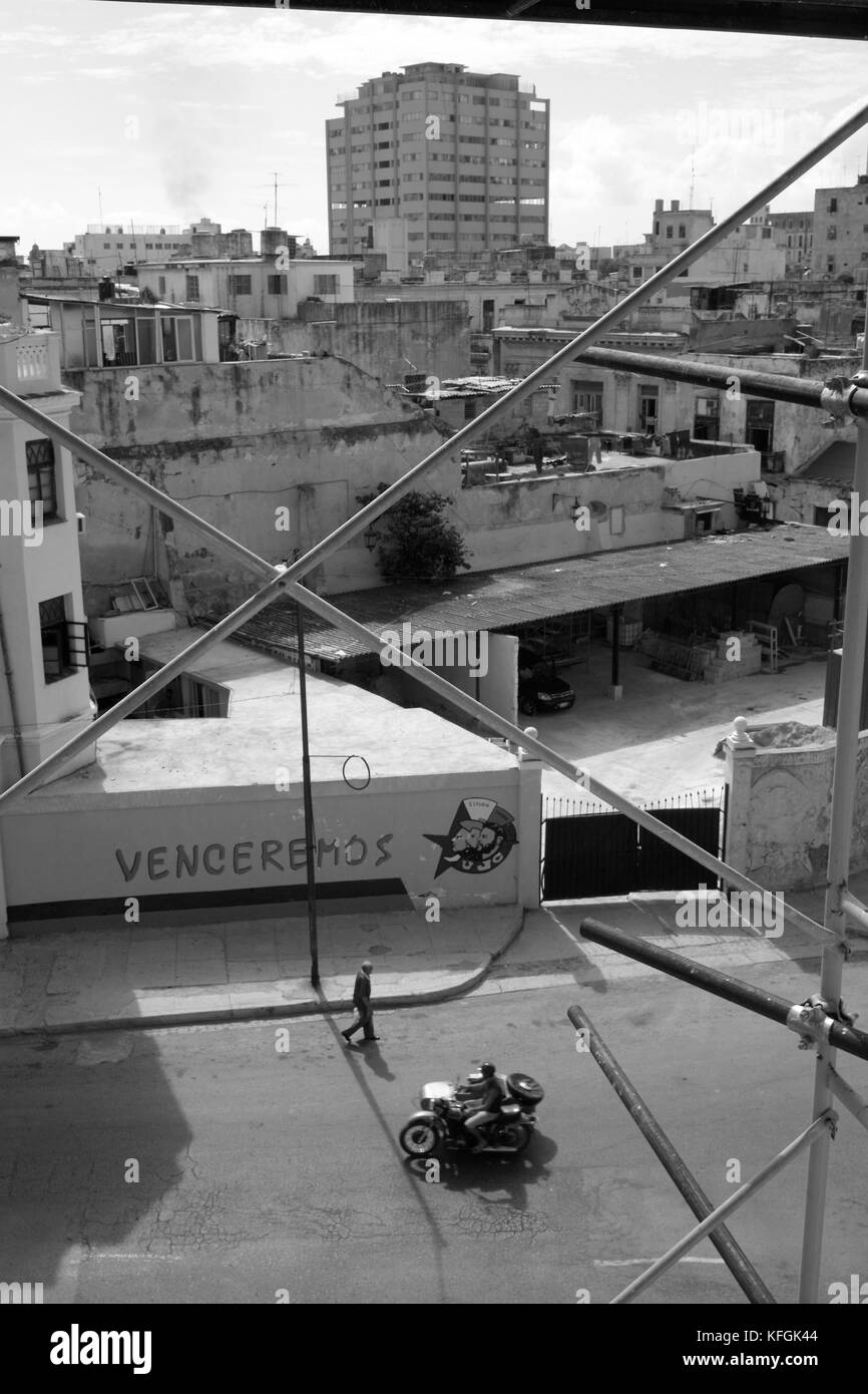 Black and white snapshots of La Havana, Cub Stock Photo - Alamy