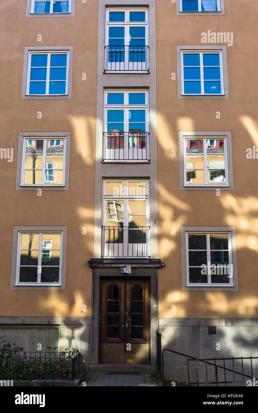 Residential housing blocks, Sodermalm, Stockholm, Sweden Stock Photo ...