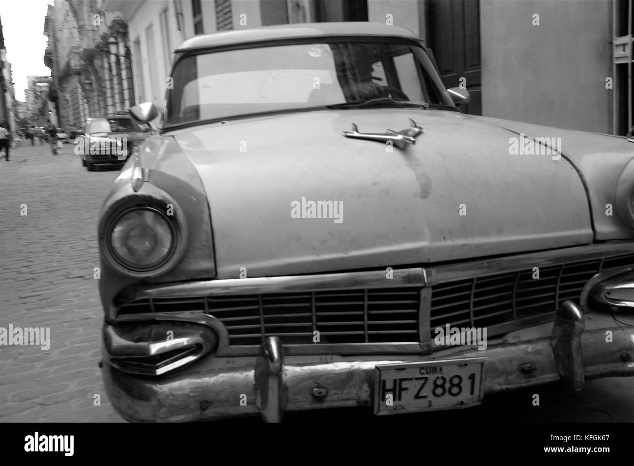 Black and white snapshots of La Havana, Cub Stock Photo - Alamy