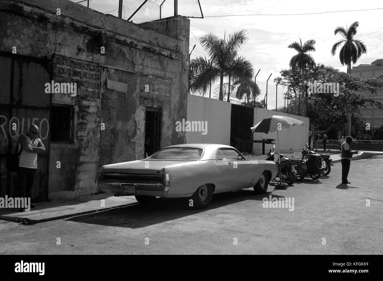 Black and white snapshots of La Havana, Cub Stock Photo - Alamy