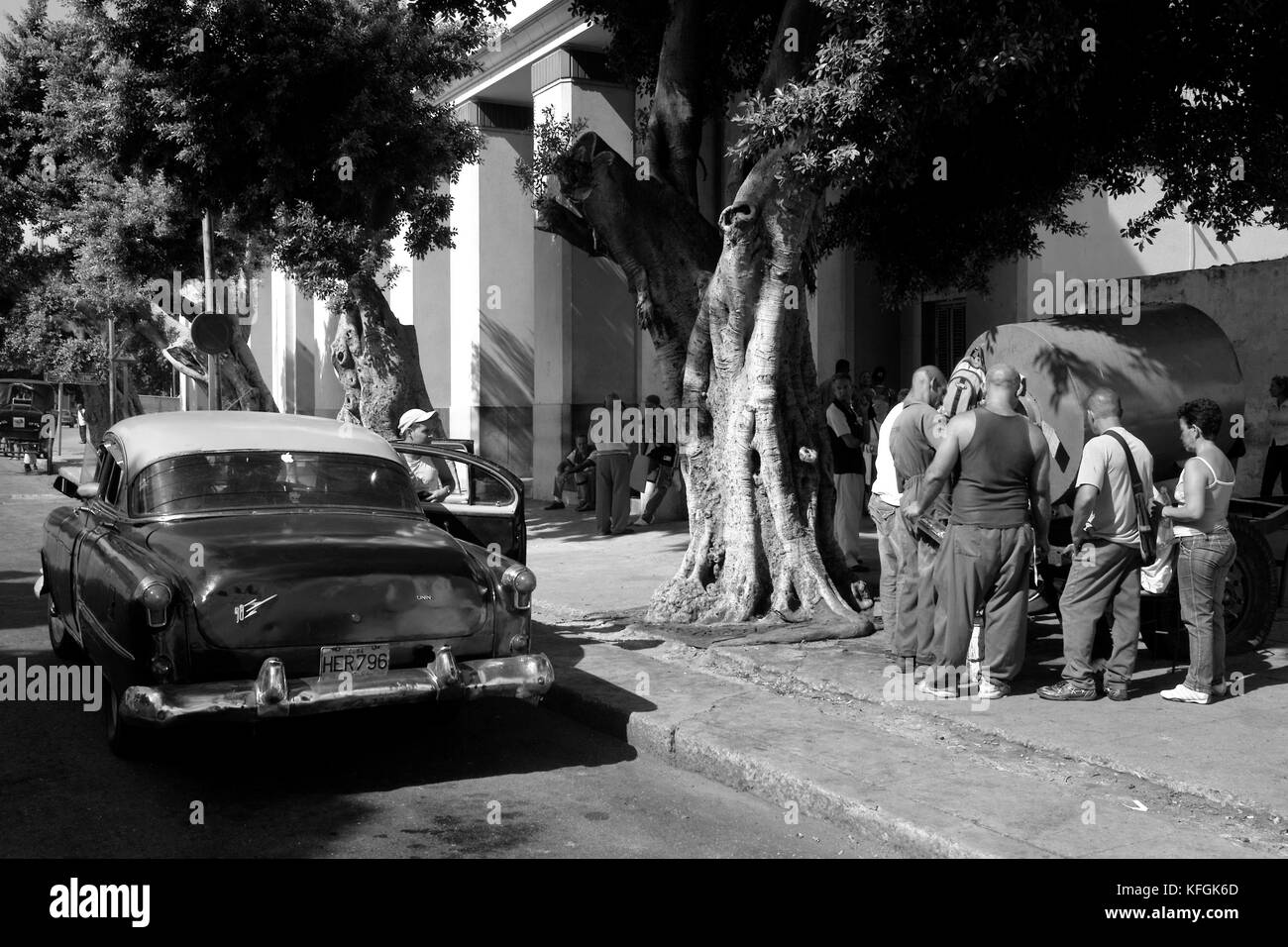 Black and white snapshots of La Havana, Cub Stock Photo - Alamy