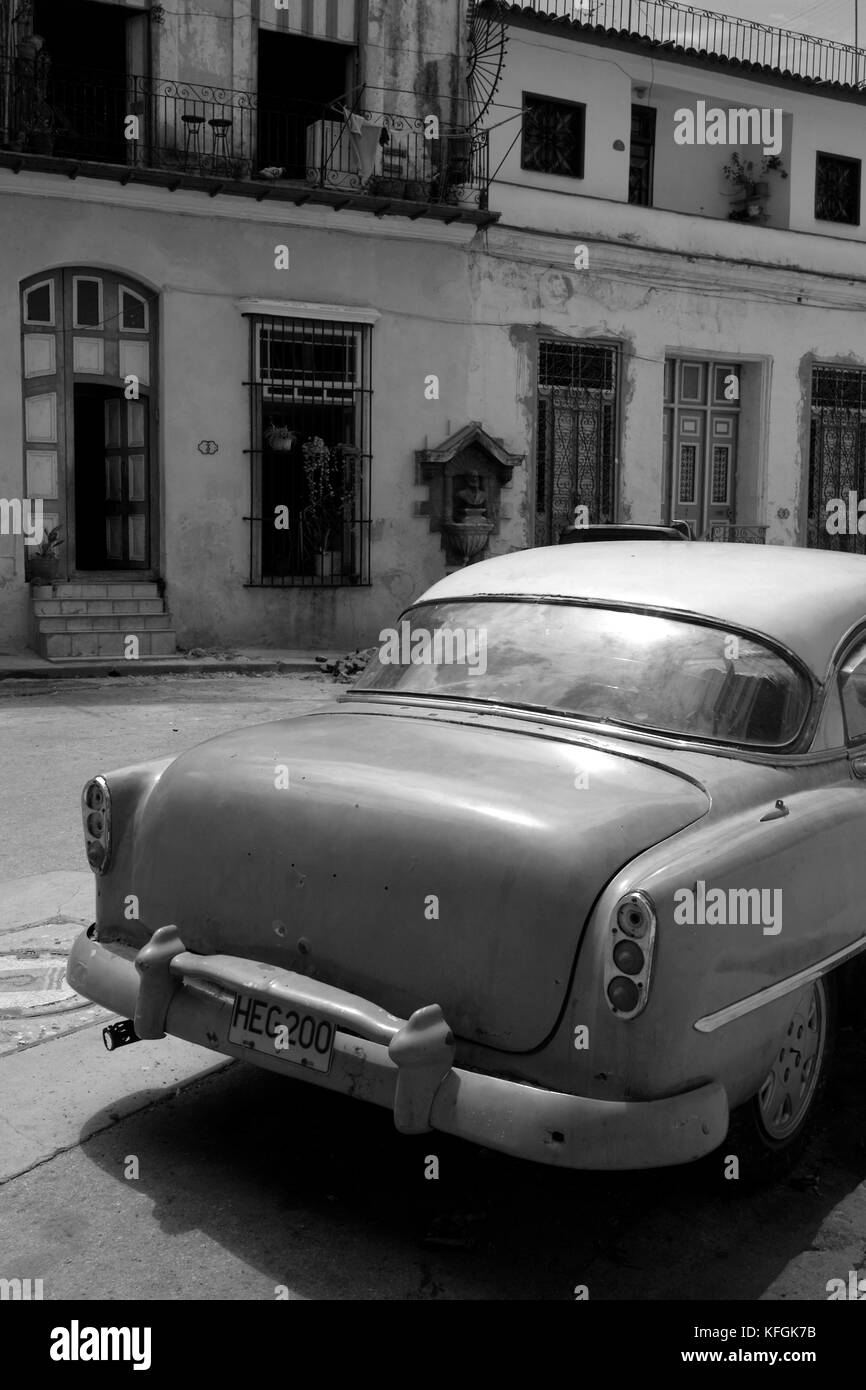 Black and white snapshots of La Havana, Cub Stock Photo - Alamy
