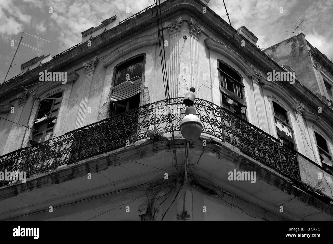 Black and white snapshots of La Havana, Cub Stock Photo - Alamy