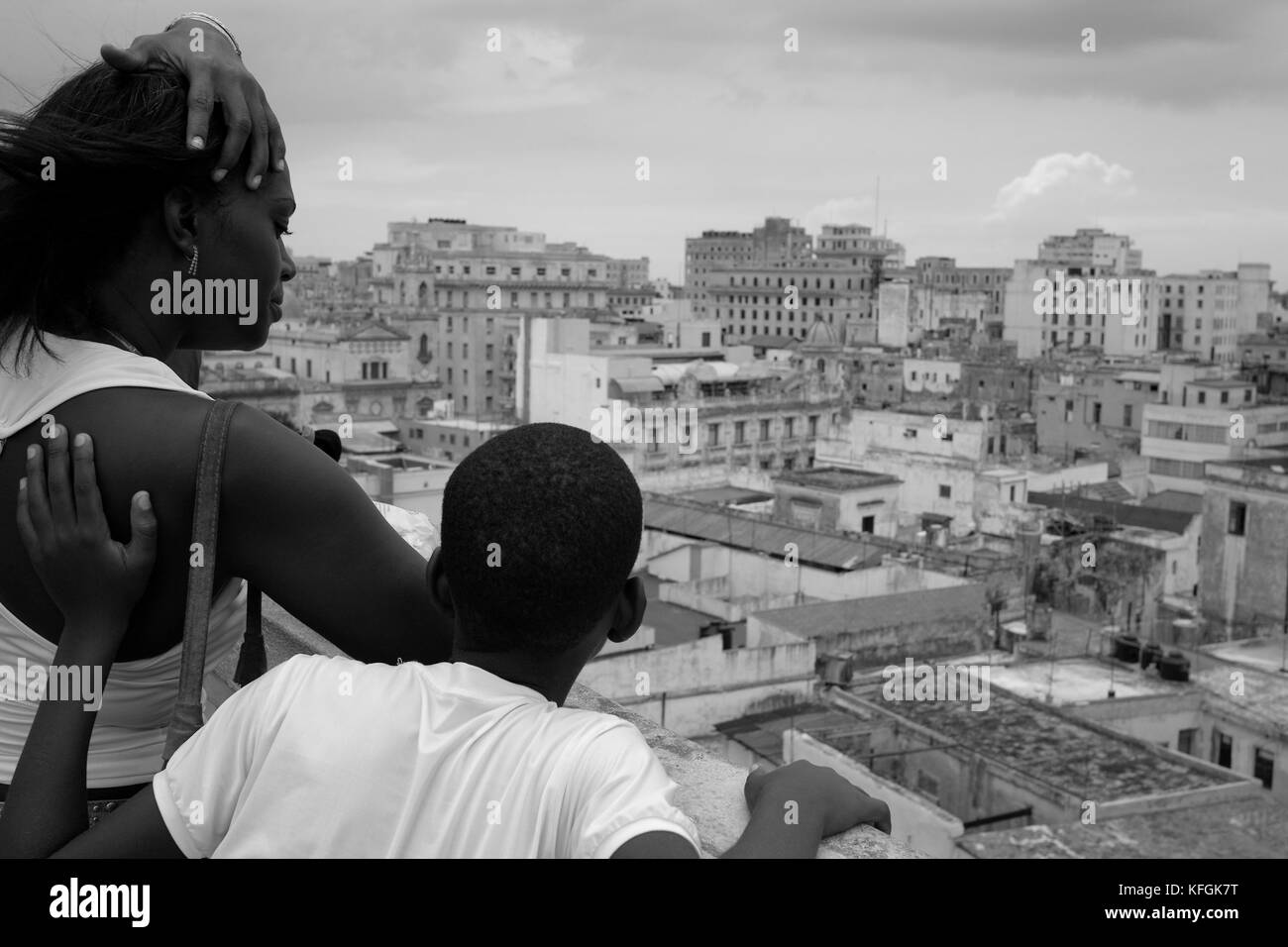 Black and white snapshots of La Havana, Cub Stock Photo - Alamy