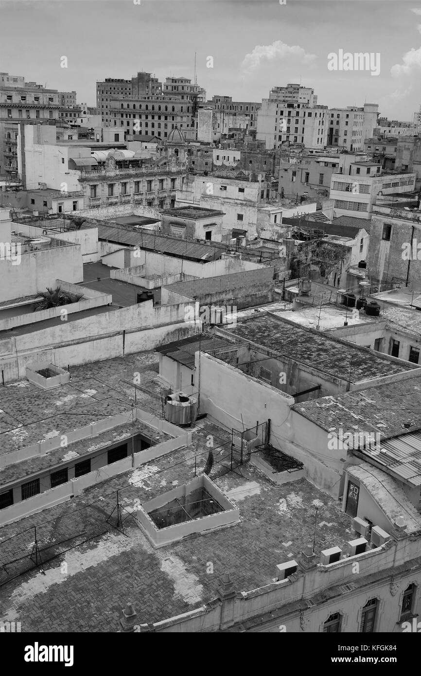 Black and white snapshots of La Havana, Cub Stock Photo - Alamy