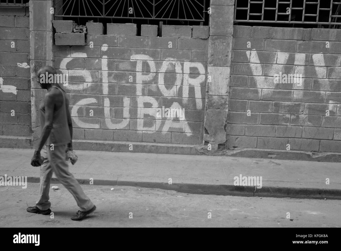 Black and white snapshots of La Havana, Cub Stock Photo - Alamy