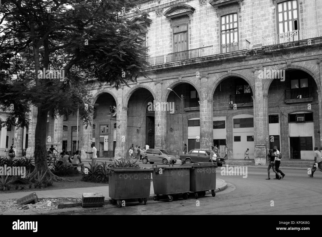 Black and white snapshots of La Havana, Cub Stock Photo - Alamy