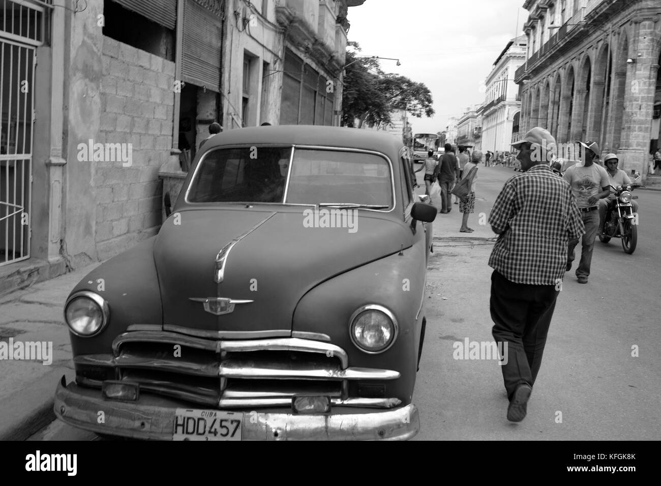 Black and white snapshots of La Havana, Cub Stock Photo - Alamy